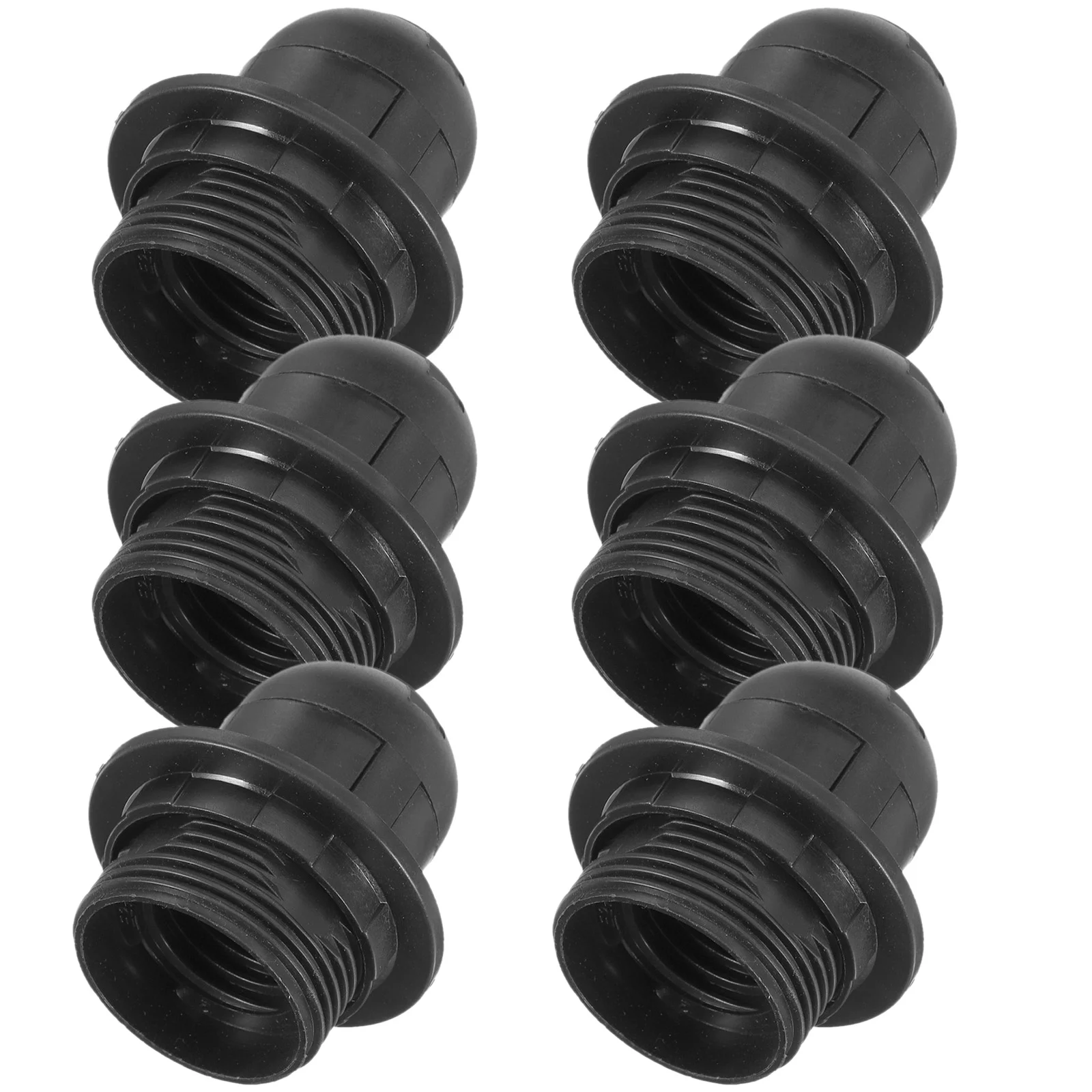 6Pcs E27 Lamp Socket Black Light Fixture Parts For Wall Table Lamps ...