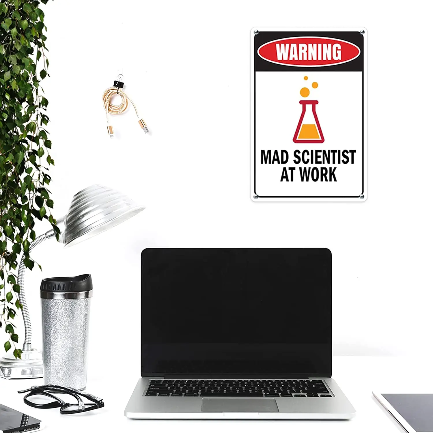 Scientist At Work Sign