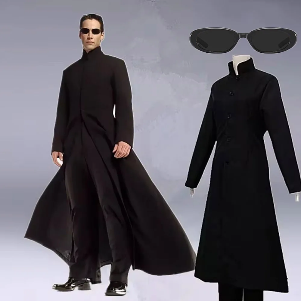 Matrix-Cosplay-Customised-Black-Cosplay-Costume-Neo-Trench-Coat ...