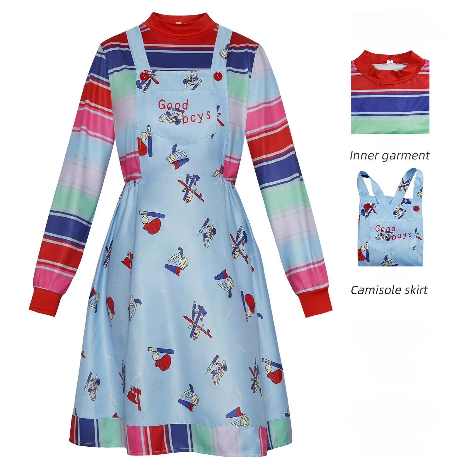 Disfraz de Cosplay de la película Chucky, traje unisex para adultos ...
