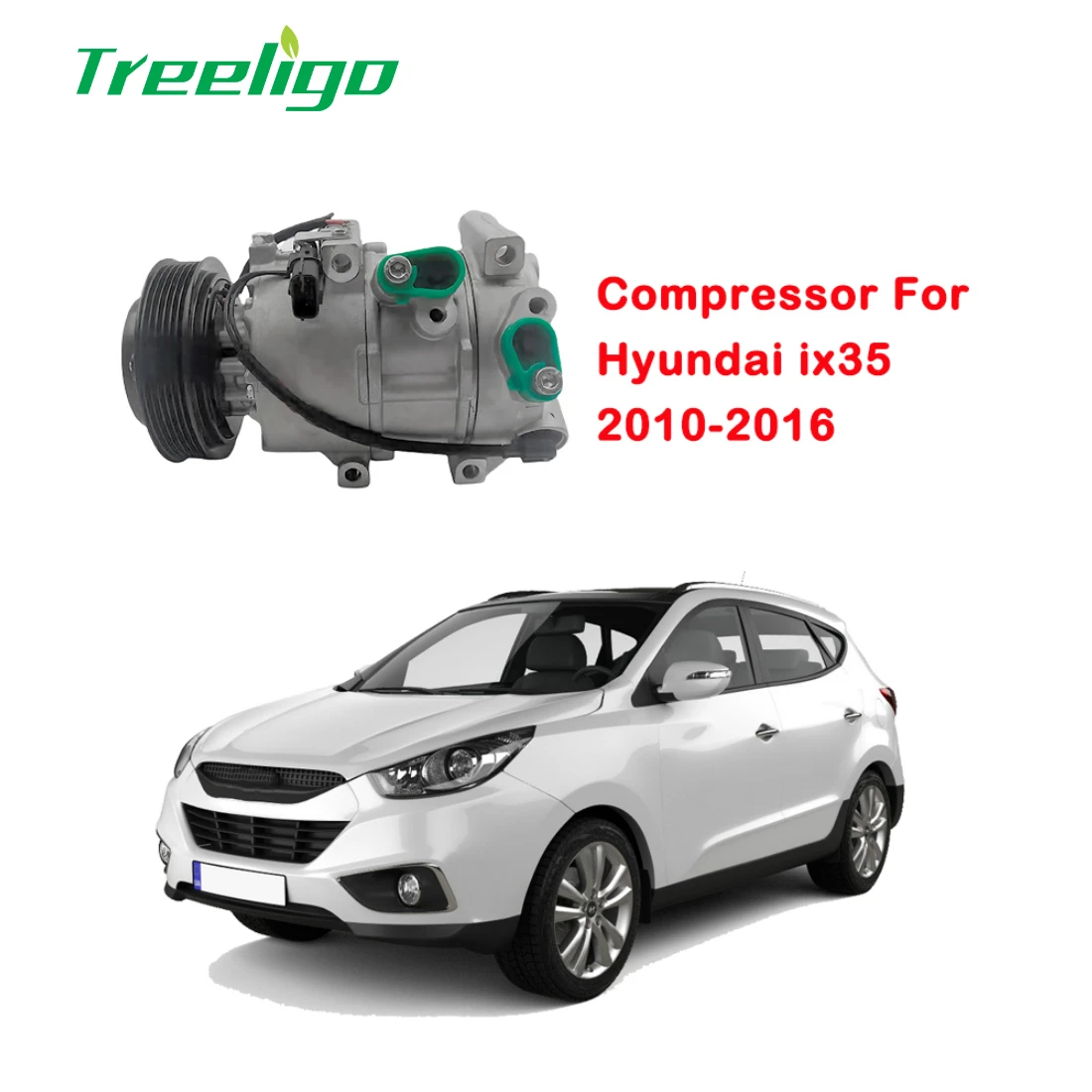 977012S500 Car Air Conditioning Compressor For Hyundai ix35 LM EL ELH 2010 2016 Automotive AC ...