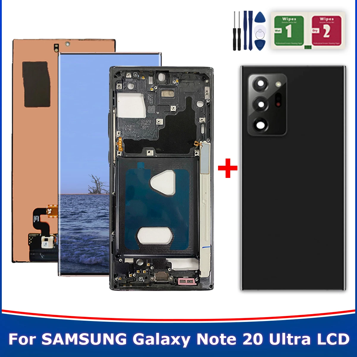 삼성 갤럭시 노트 20 울트라 5G LCD 터치 스크린 디지타이저, 슈퍼 아몰레드, SM N985F N985F/DS 디스플레이 ...