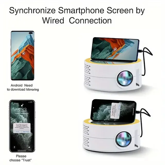 Mini LED Smartphone Projector - Camping Activities Ideal For Kids ...