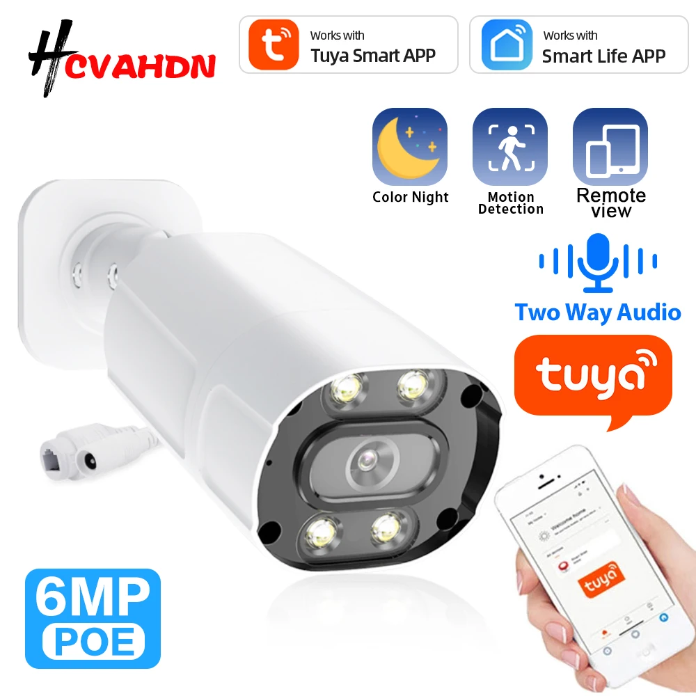 Vida-inteligente-5mp-poe-cctv-c-mera-de-seguran-a-ip-ao-ar-livre-6mp ...