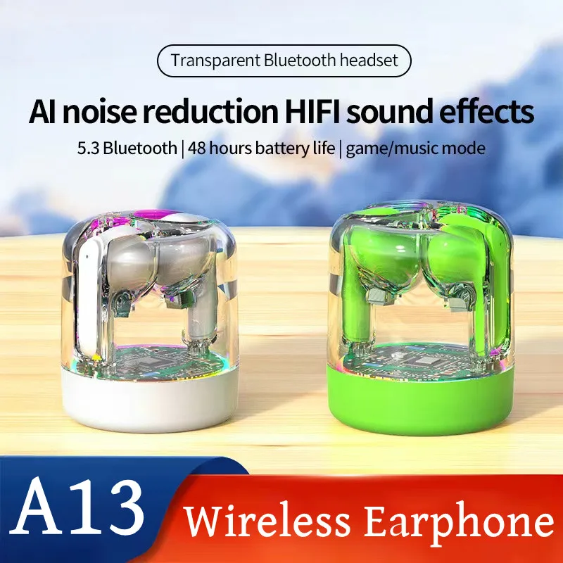 NEW-A13-TWS-Wireless-Bluetooth-Earphones-5-3-Headset-Waterproof ...
