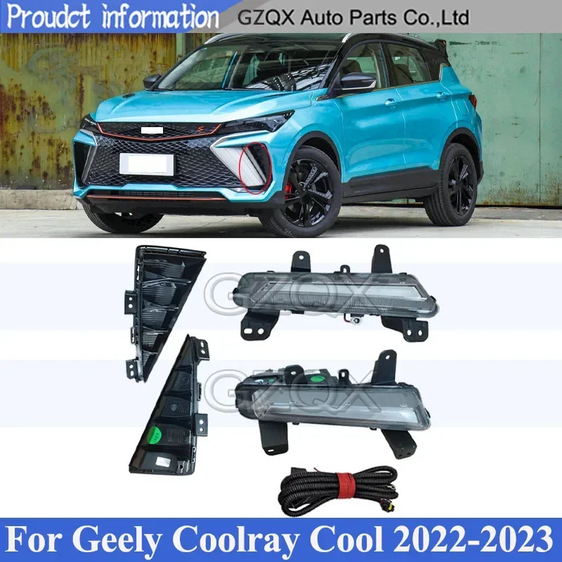 CAPQX A Set LED Daytime Running Light DRL For Geely Coolray Cool Proton ...