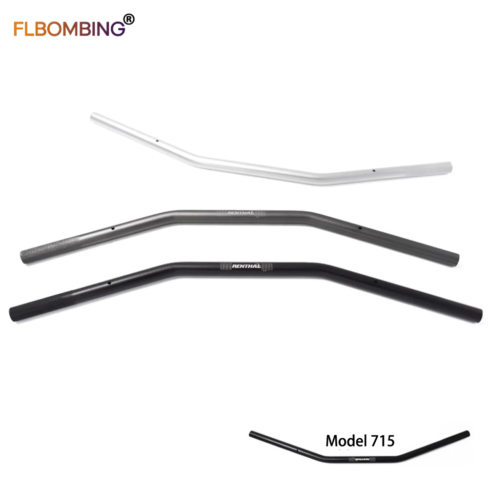 Motorcycle 22mm Handlebars 7/8'' CNC Aluminum Alloy Sanding Flat Bars ...