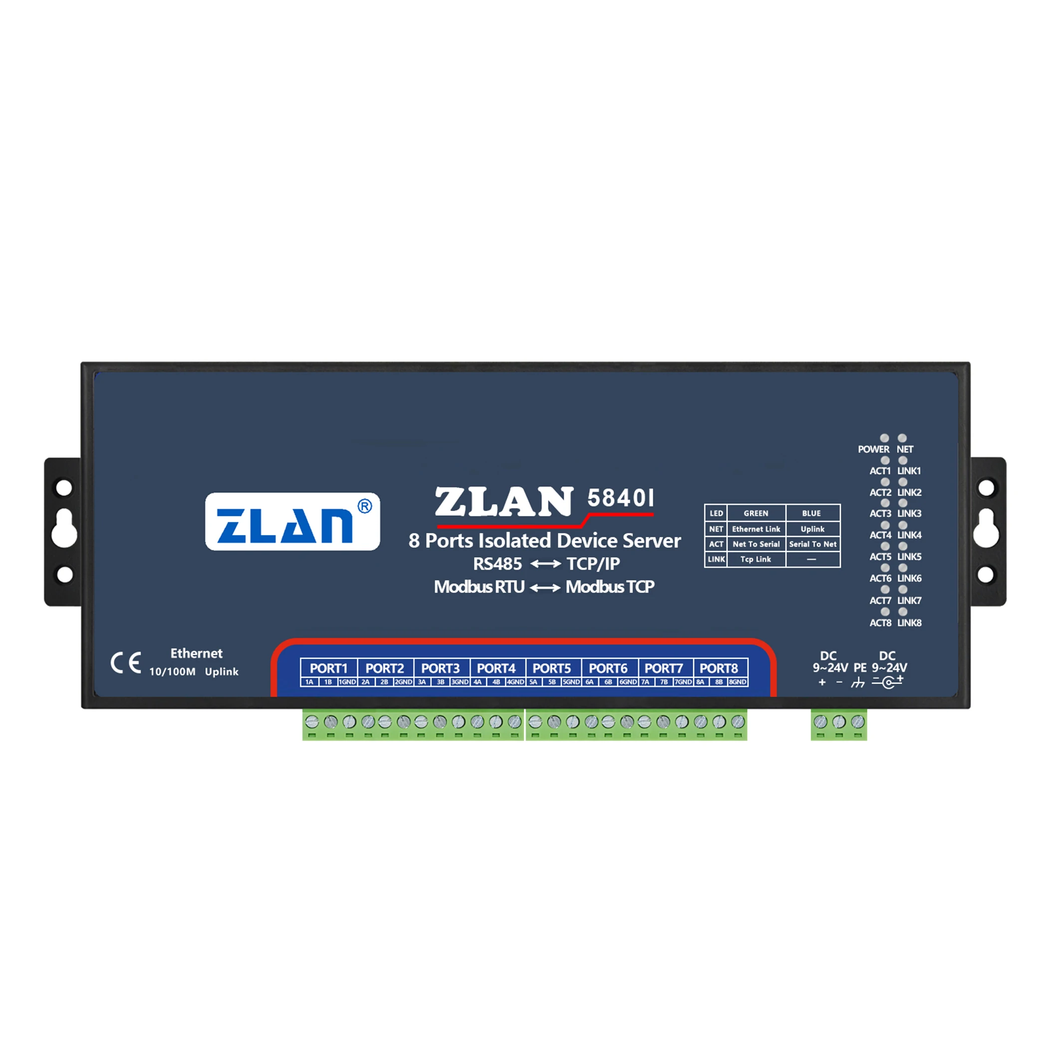 Convertidor-TCPIP-de-8-puertos-RS485-a-Ethernet-ZLAN5840I-aislado ...