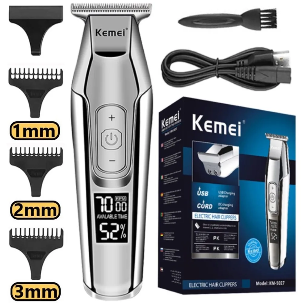 Kemei-km5027-m-quina-de-cortar-cabelo-profissional-aparador-barba-barbeiro-cabeleireiro-m-quina ...