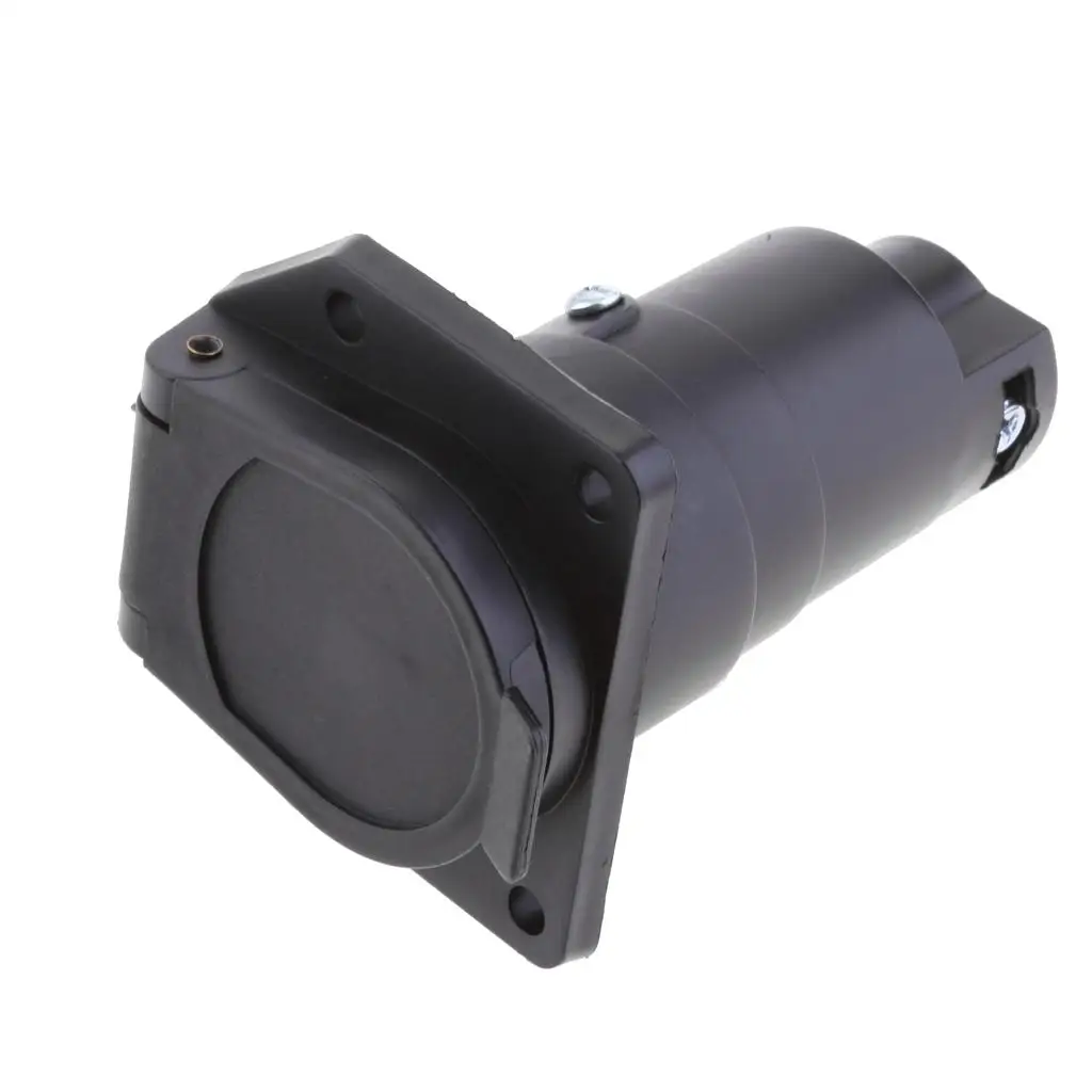 RV Light Plug 7 Pin Female Socket Waterproof Trailer Wiring Connector ...