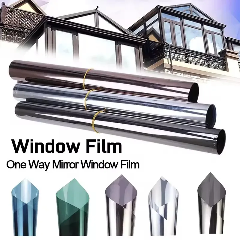 0-9X10Meter-One-Way-Vision-Daytime-Reflective-Building-Window-Tint-Film ...