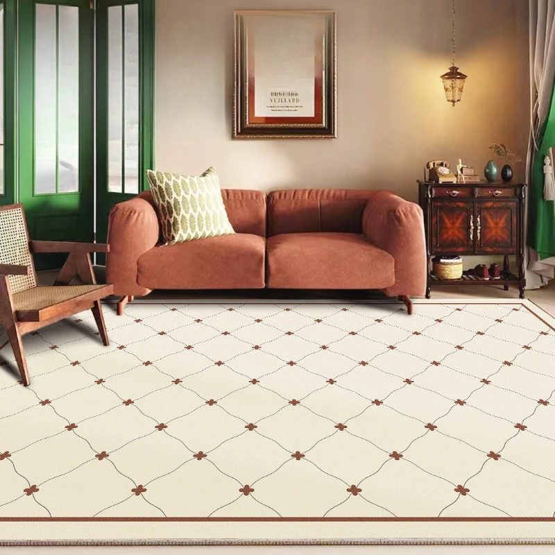 Living-Room-Simple-French-Light-Luxury-Carpets-Retro-Black-and-White ...