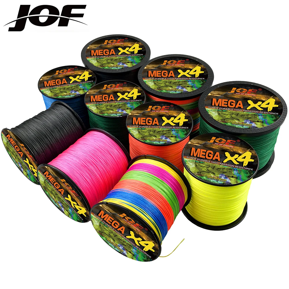 JOF4-Strand-500M-300M-100M-Multifilament-Braided-Fishing-Line-Japanese ...