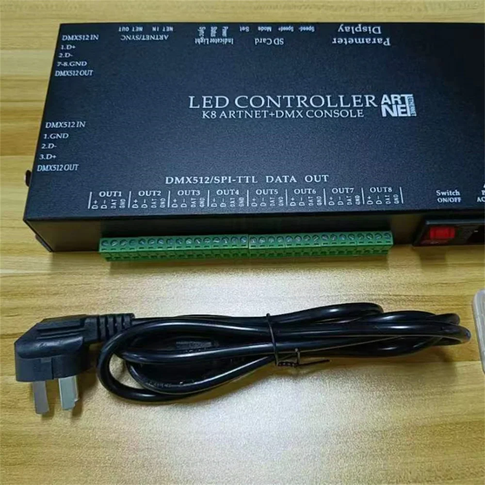 K16 K8 T8K 8/16 Ports Programmable Pixel Fantasy LED Controller for ...