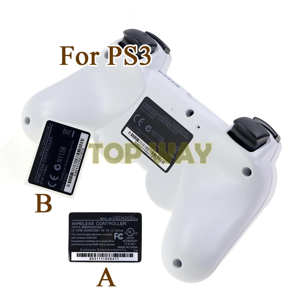 All White Ps3 Controller