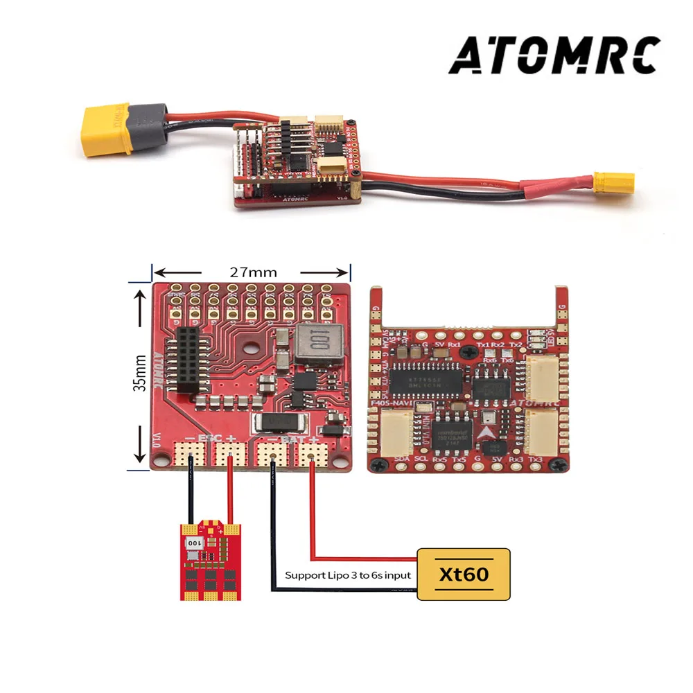ATOMRC-Fixed-Wing-Flight-Controller-F405-NAVI-Mini-RC-Drone-Accessories ...