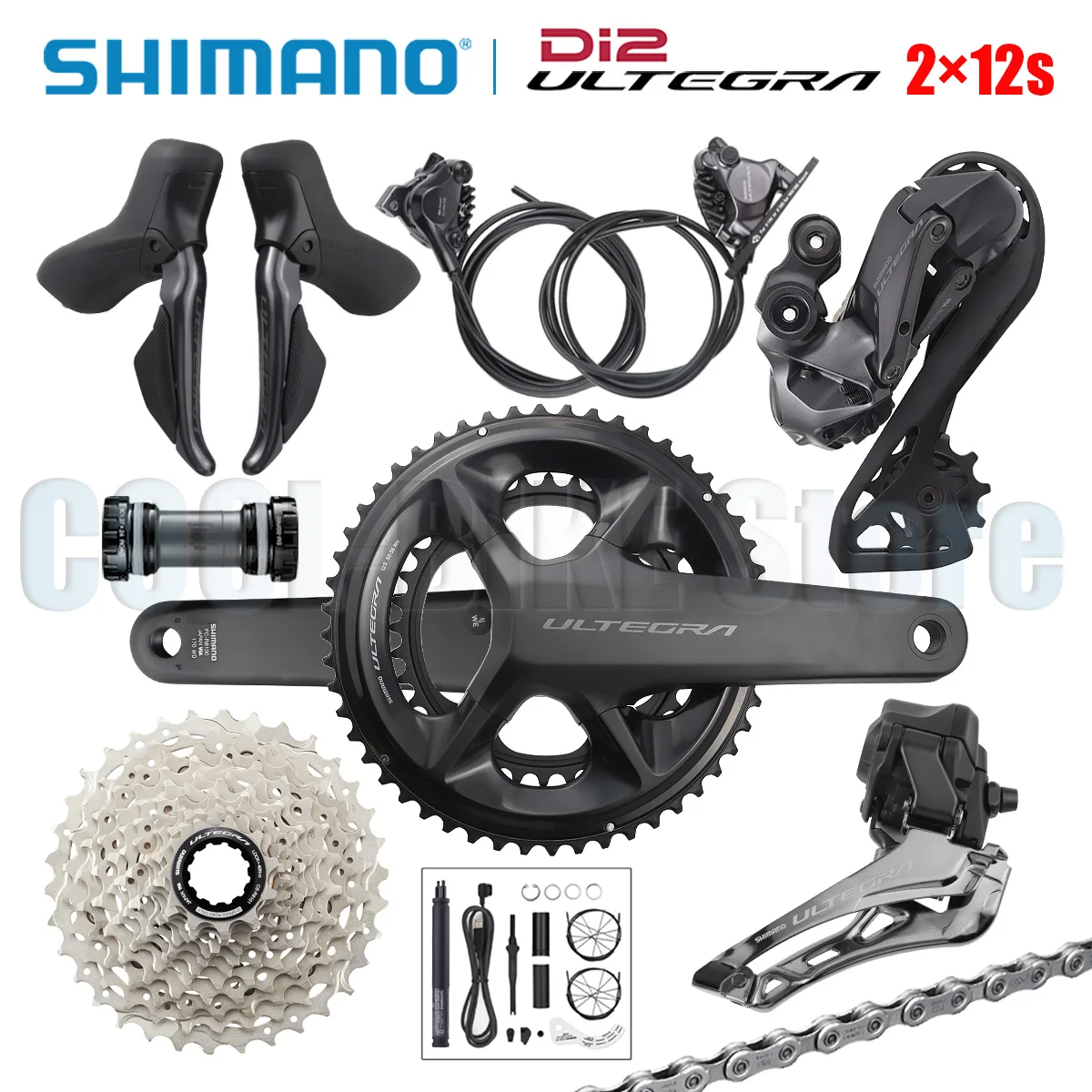 Shimano ULTEGRA R8170 Series Di2 Groupset R8100 Crankset/Electronic ...