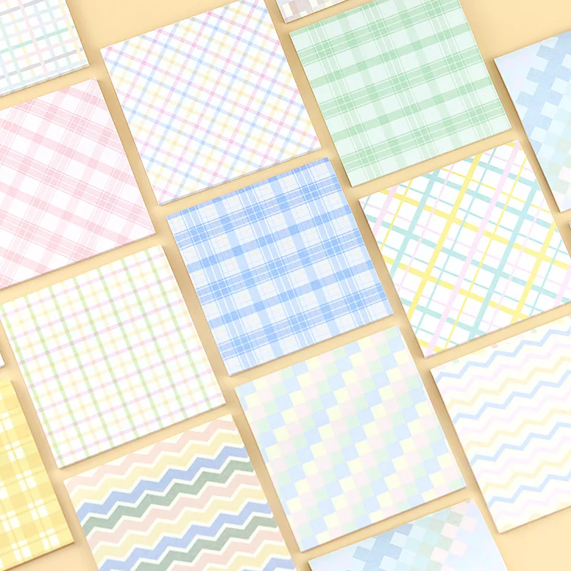 Spot-wavy-plaid-texture-small-mood-post-it-notes-student-message-memo ...