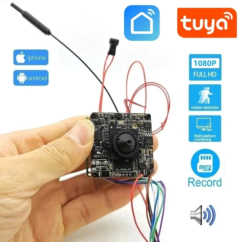 Tuya Smart 1080P WiFi IP Camera Module DIY Covert Video Camera Wireless ...
