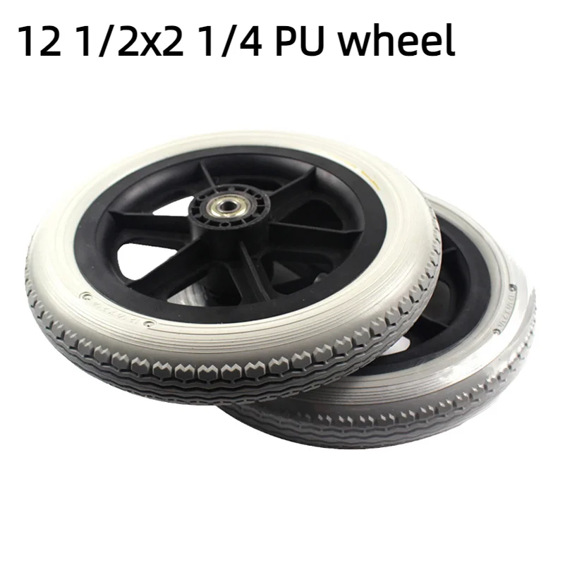 Size-12-1-2x2-1-4-Solid-Wheel-Wheelchair-Parts-Rear-Wheel-12-Inch-PU ...