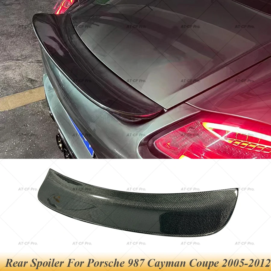 987-Real-Carbon-Fiber-Car-Rear-Trunk-Wing-Spoiler-For-Porsche-987 ...