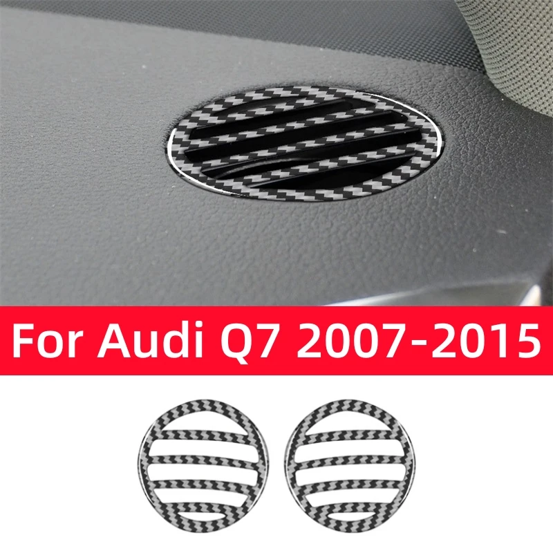For Audi Q7 2007-2015 Accessories Carbon Fiber Interior Car Instrument ...