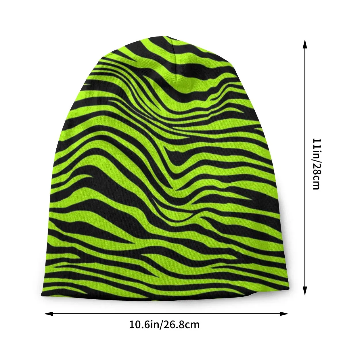 Neon Green Zebra Stripes