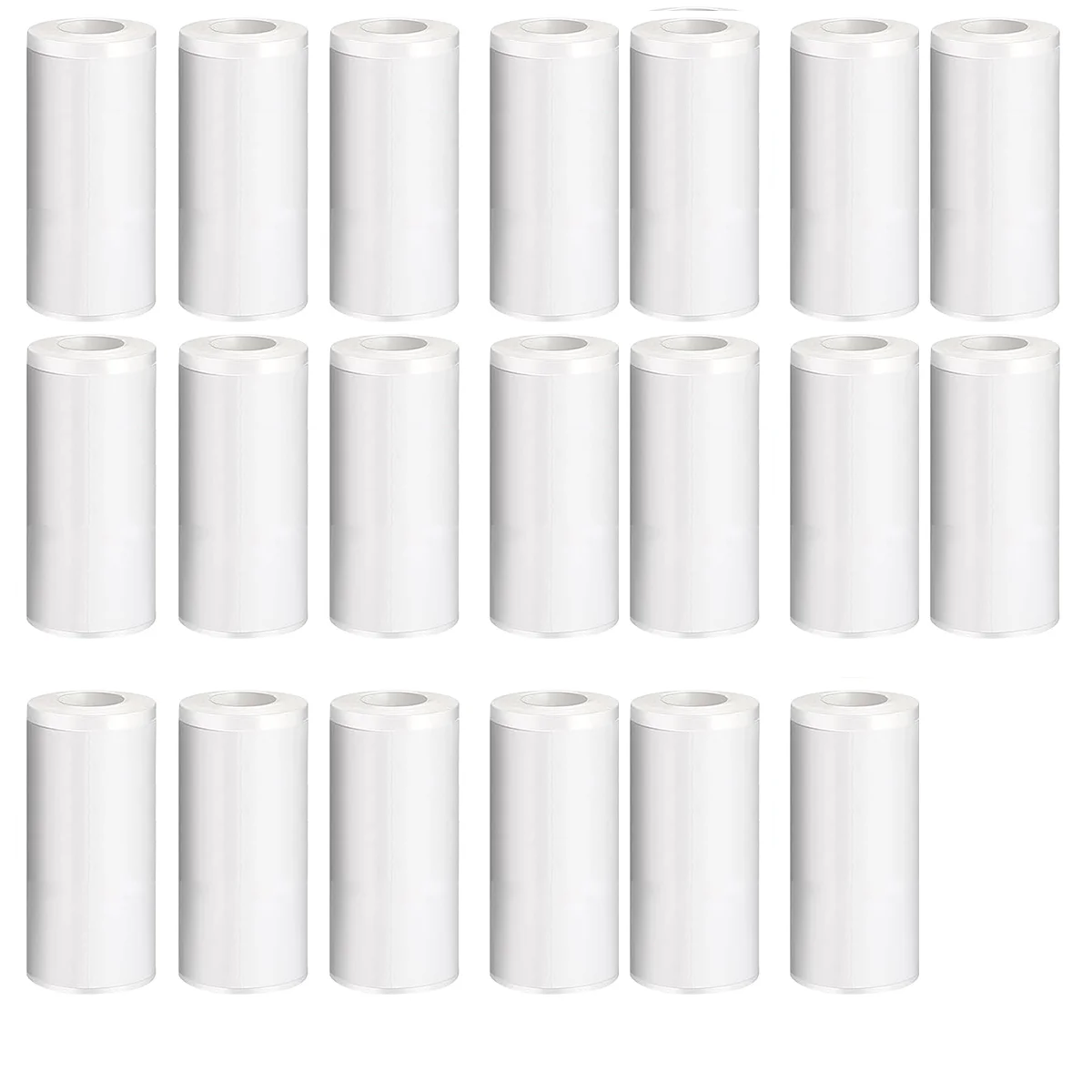 20-Rolls-57x25mm-Mini-Printer-Paper-White-Label-Paper-Adhesive-Photo ...