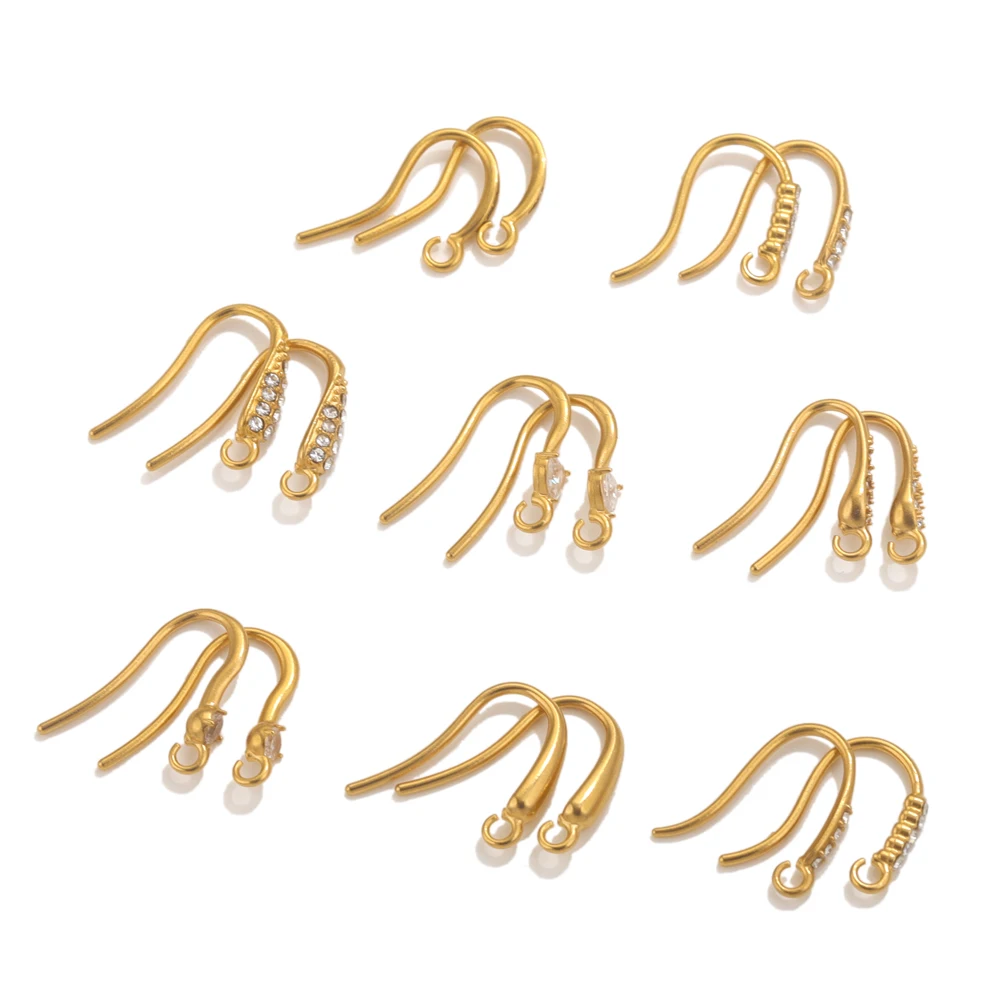 6pcs Stainless Steel Earwire Earrings Hooks For Jewelry Making DIY ...