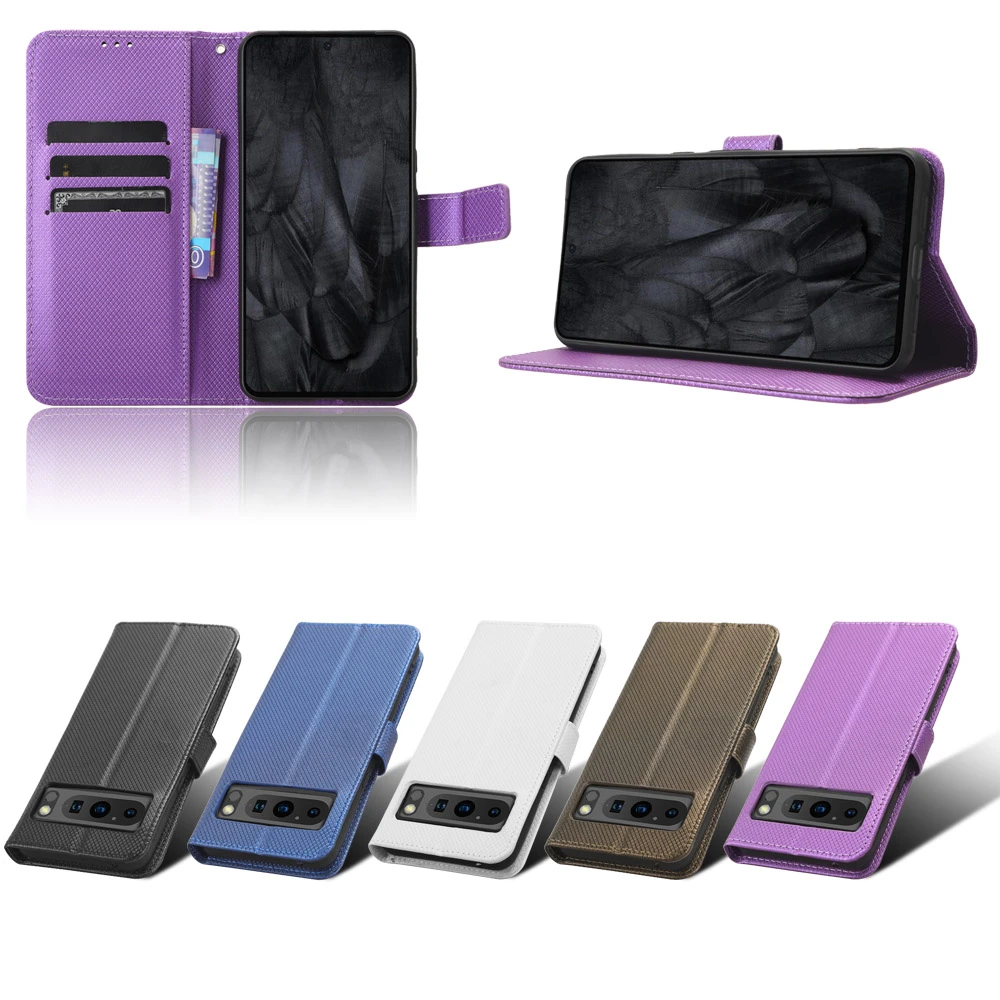 For Google Pixel 8 Pro Card Portable Cover Leather Wallet Phone Case ...