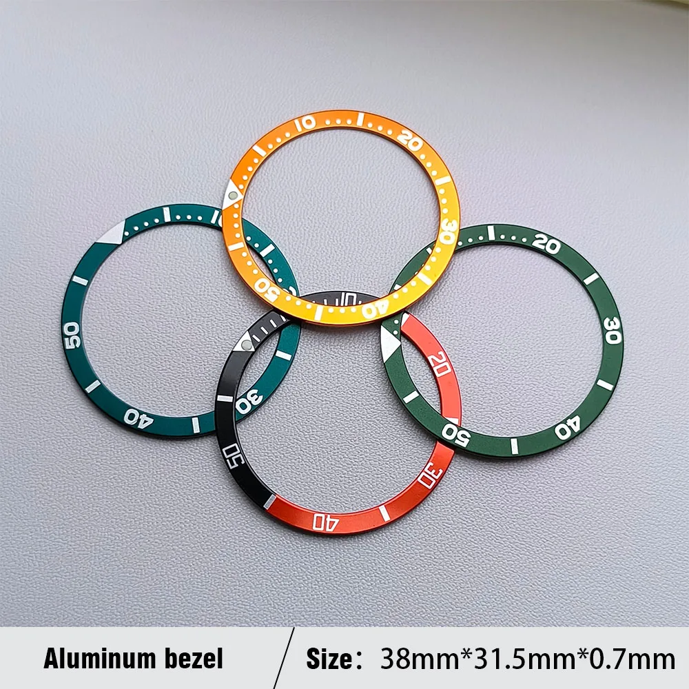 Flat-aluminum-Bezel-Insert-38mm-31-5mm-Watch-Bezel-fits-NH35-movement ...