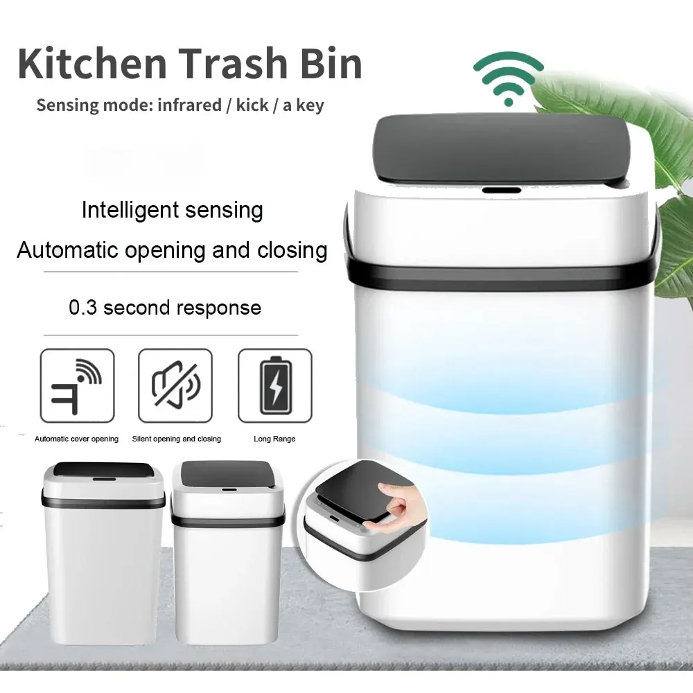 Intelligent-Sensor-Trash-Can-Smart-Induction-Bathroom-Dustbin-Bucket ...