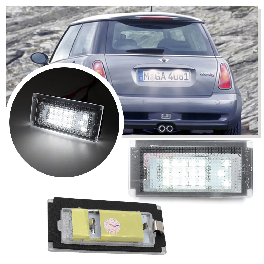 2x Canbus Car LED Number License Plate Lights For Mini Cooper R50 2002 ...