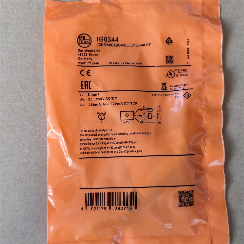 IG0341 IG0344 IG0345 IG0348 IG0349 IG0350 IG0351 Inductive Switch ...