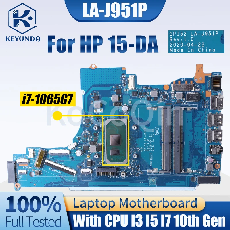 Laptop-Motherboard-para-HP-15-DA-250-G7-LA-J951P-Notebook-Mainboard ...