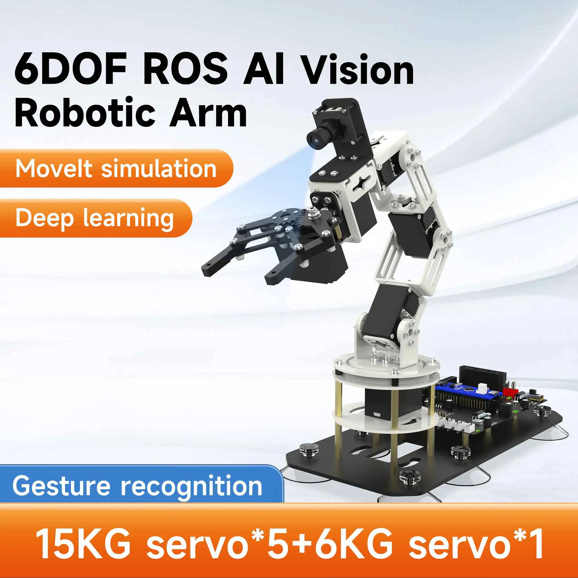 Yahboom-DOFBOT-SE-Robotic-Arm-AI-Vision-Robot-Virtual-Machine-Version-6DOF-with-ROS2-Python ...
