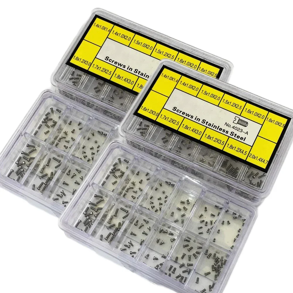 Watch Back case Screws Kit 4023-A Stainless Steel Slotted Head Watch ...