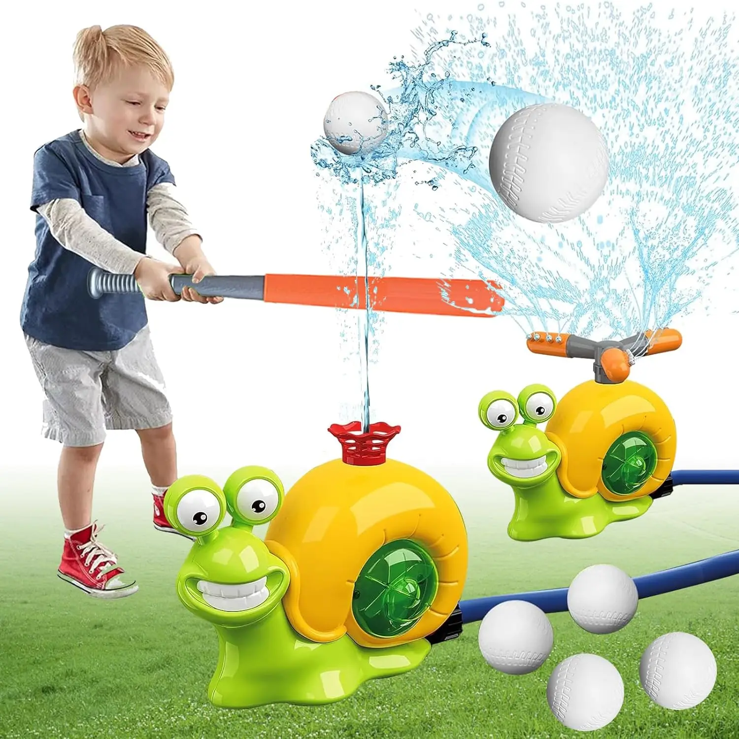 2-in1-Water-Sprinkler-Baseball-Toy-for-Kids-Outdoor-Play-Snail-Summer ...