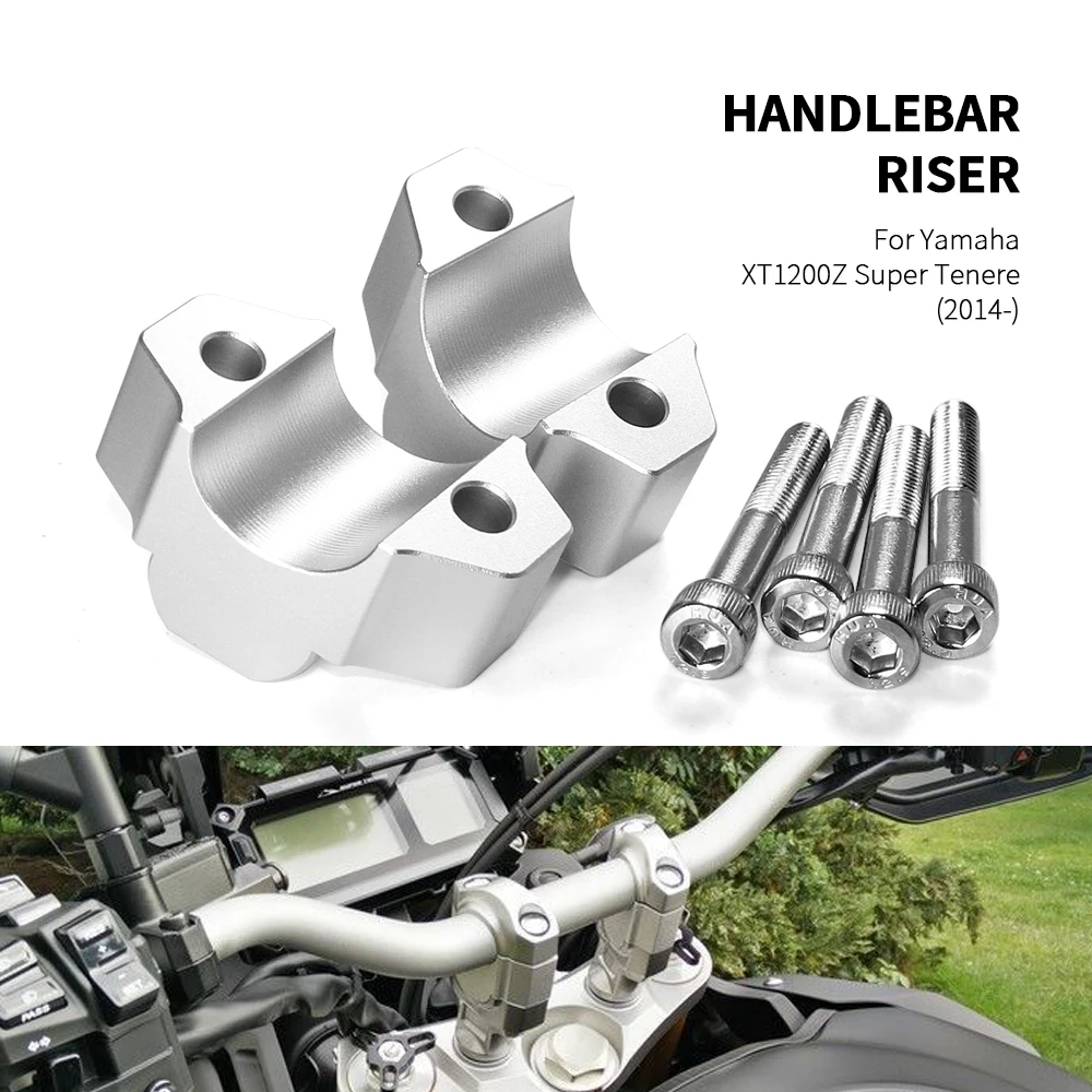 Motorcycle Handlebar Riser Drag Handle Bar Clamp Extend Adapter For Yamaha XT1200Z Super Tenere ...