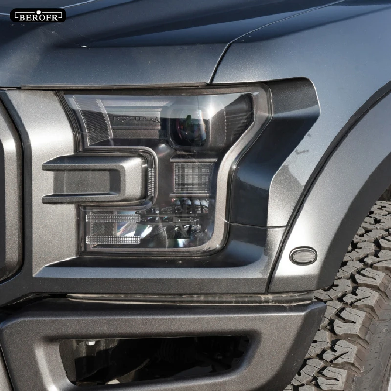 For-Ford-F150-2015-2020-Raptor-SVT-Car-Headlight-Protection-Tint-Film ...