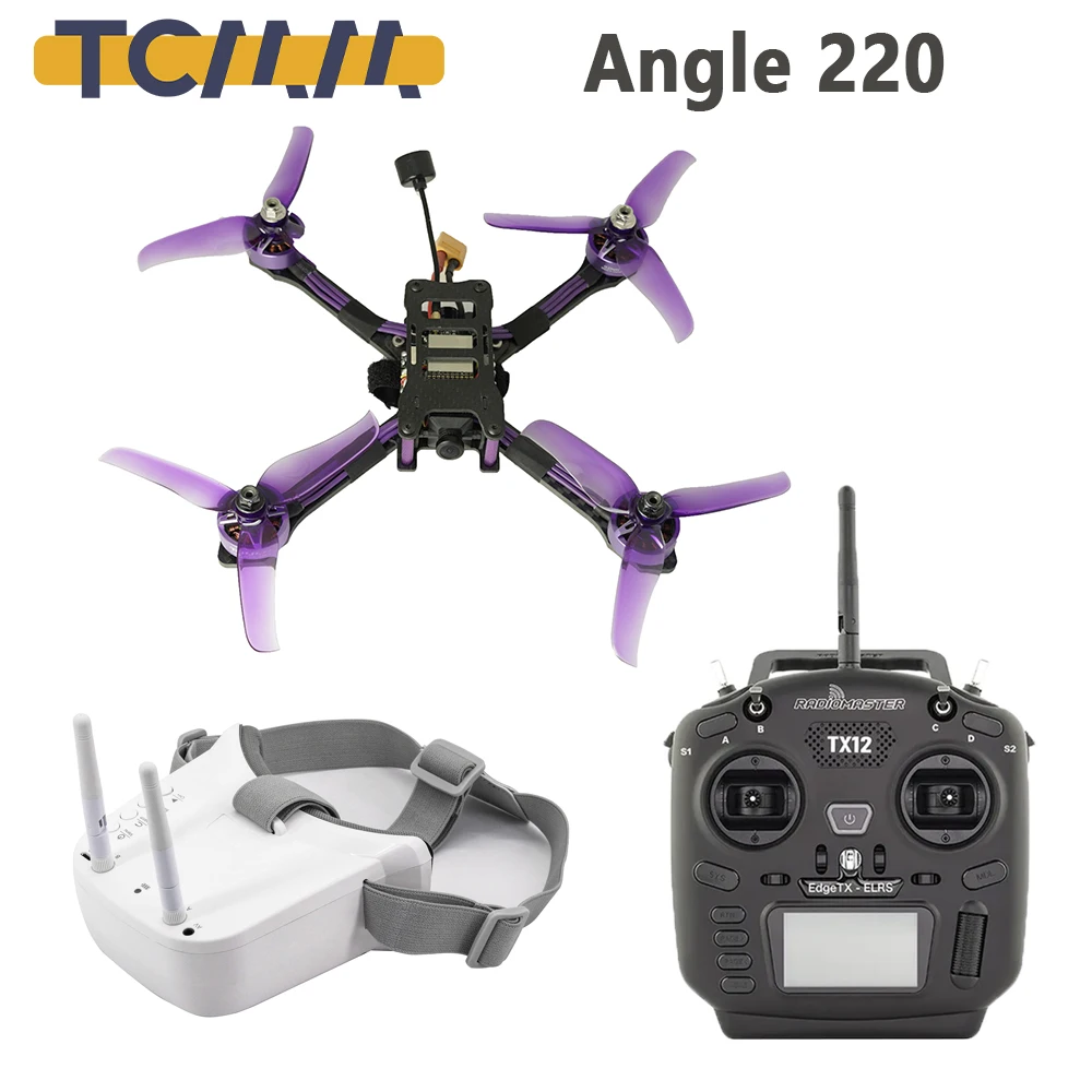 TCMMRC 2022 NEW 5-Inch Angle 220 6S Long Range FPV Racing Drone Kit for ...