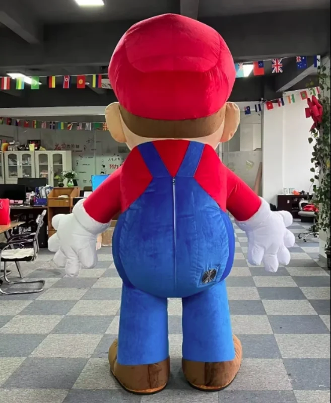 2026-Super-Red-Clothes-Worker-Inflatable-Mascot-Costume-Cute-Promotion ...