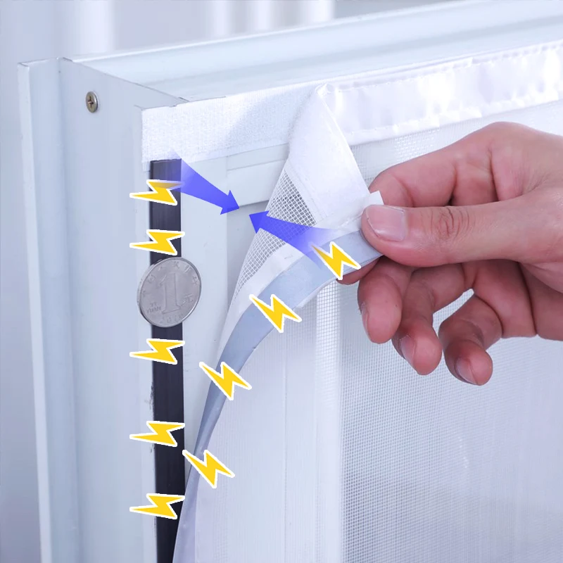 NEW-Magnetic-Window-Mosquito-Net-Screen-White-Customized-size-glass ...