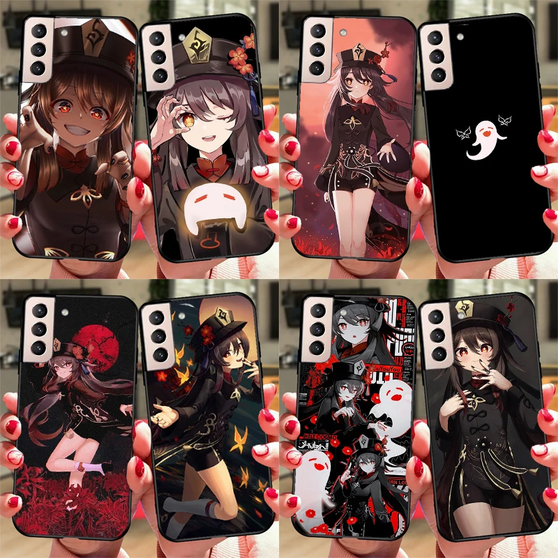 Genshin Impact Hutao Soft Case For Samsung Galaxy S23 S22 S21 Ultra ...