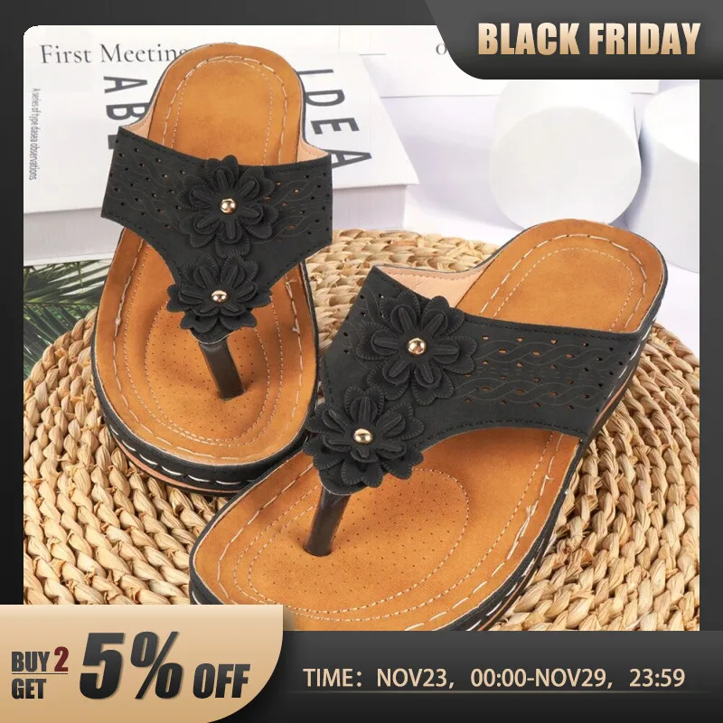 Women-Slippers-Outdoor-Flip-Flops-2023-Summer-Beach-Wedge-Sandals-Female-Casual-Flower-Sandalias ...