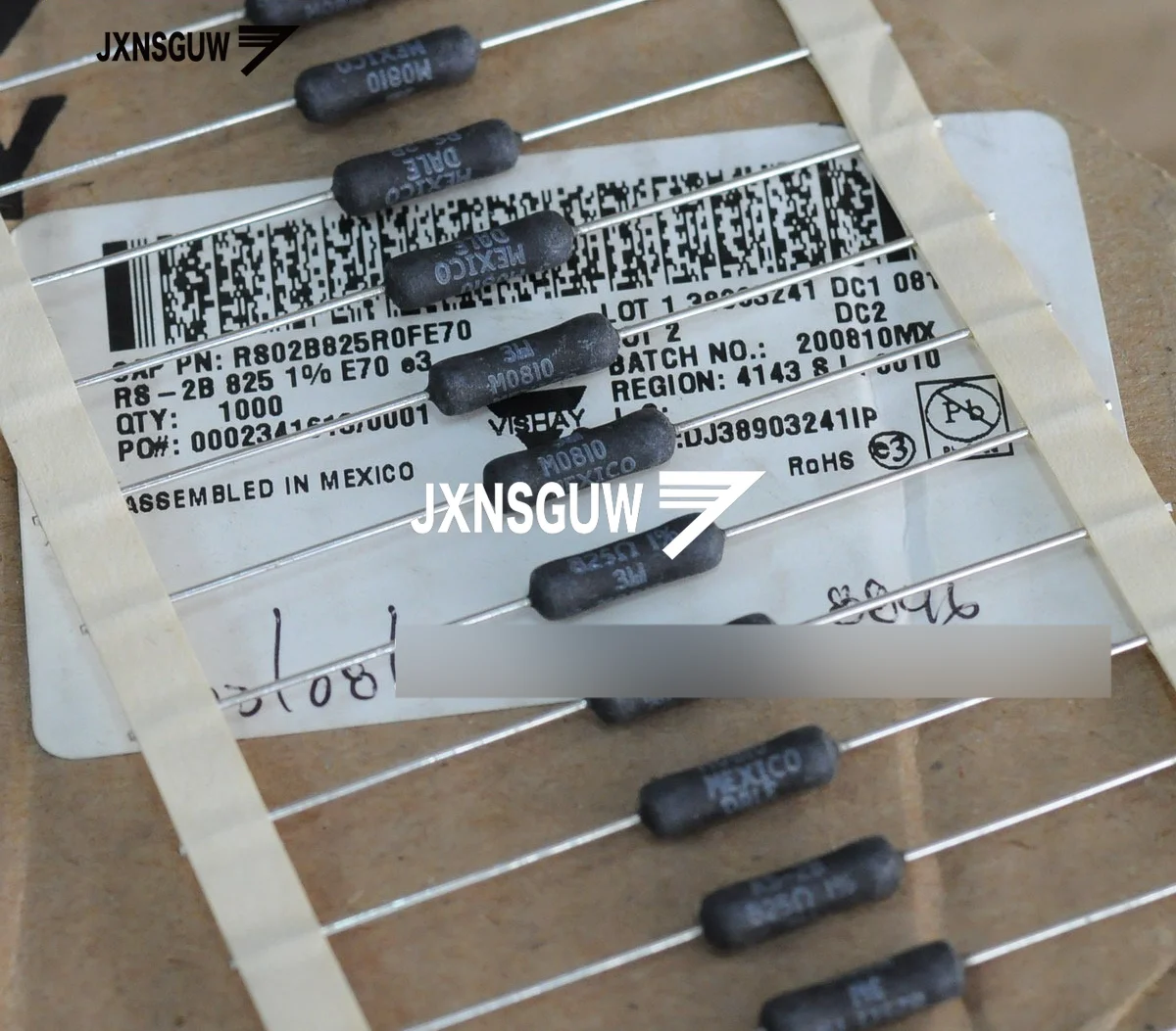 10PCS-NEW-VISHAY-DALE-RS-2B-1-3W825R-15x4MM-wound-resistance-3W-825R ...