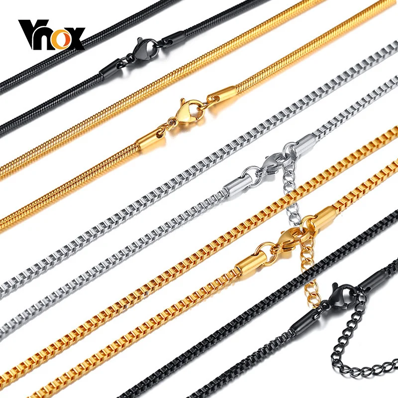 Neck Chains Men Stainless Steel | Stainless Steel Chain Neckalce - 2mm ...