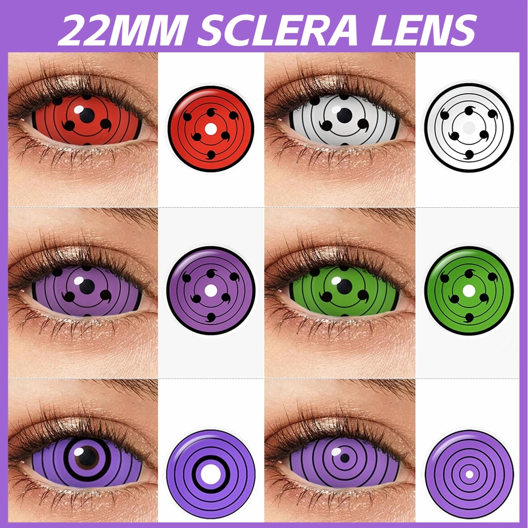 22MM-Sharingan-Rinnegan-Lenses-1-Pair-Anime-Contact-Lenses-Sclera ...