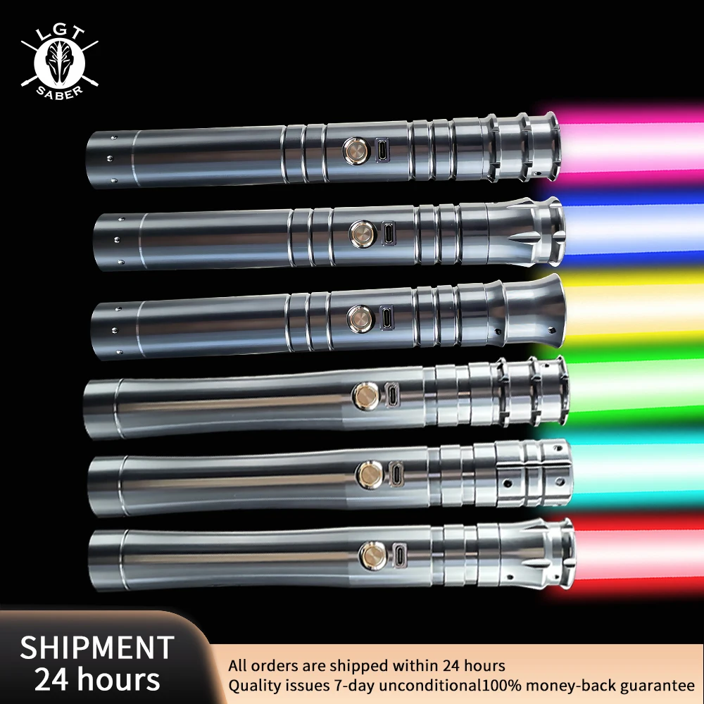 LGT Saber Nwe Lightsaber Grey Heavy Dueling 13 RGB Colors Change FOC ...