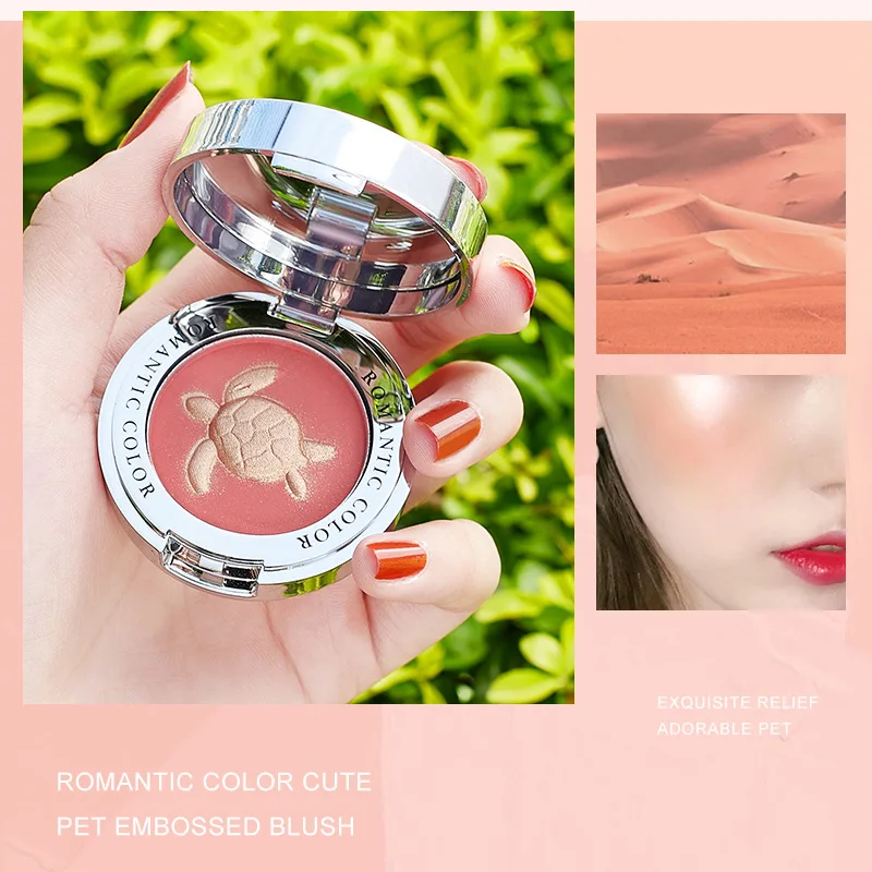 Powder-Blush-Peach-Pallete-Face-Blush-Mineral-Pigment-Palette-Cream ...